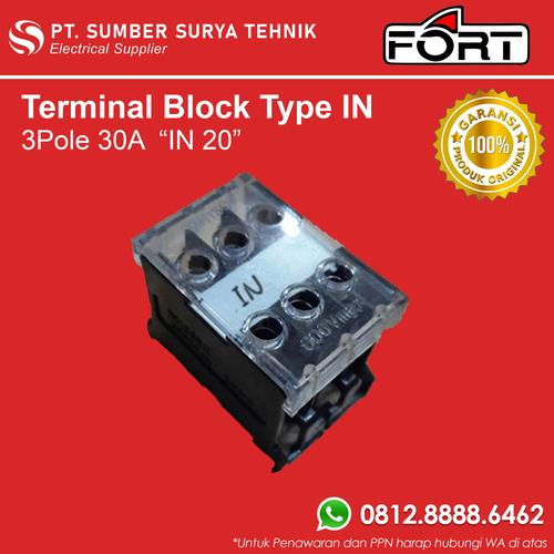 Jual Terminal block IN 20 3P 30A FORT - Jakarta Pusat - Toko Sumber ...