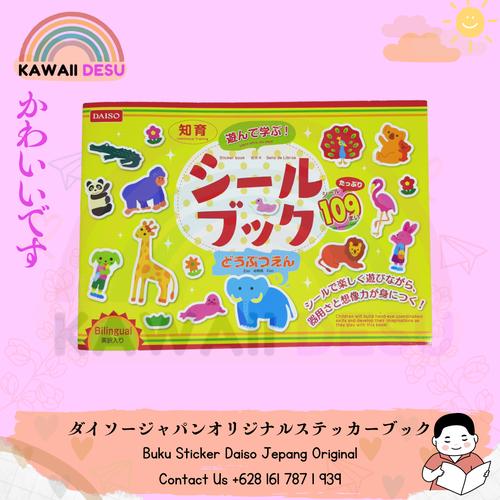 Jual Daiso Animal Series Book Zoo Sticker Japan Original - Jakarta ...
