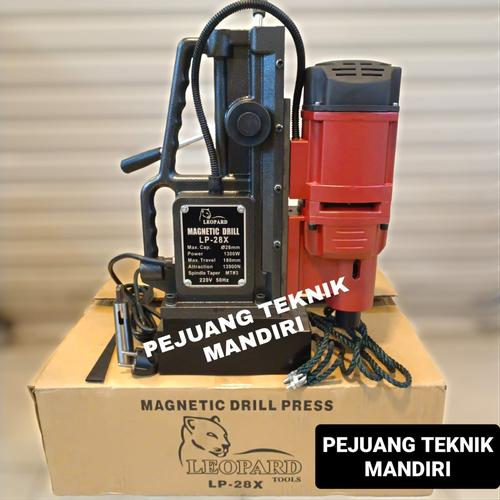 Jual MESIN BOR MAGNET 28MM LEOPARD / MAGNETIC DRILL LEOPARD 28MM BOR ...