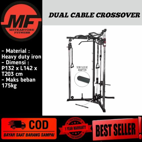 Jual Dual Cable Crossover Gym Body Master Kualitas Premium Gym Import ...