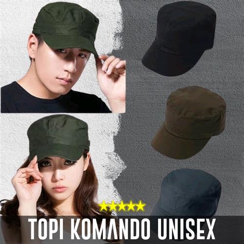 Promo Topi Polos Komando Military Cap Unisex TOP 17 - Hitam - Jakarta ...