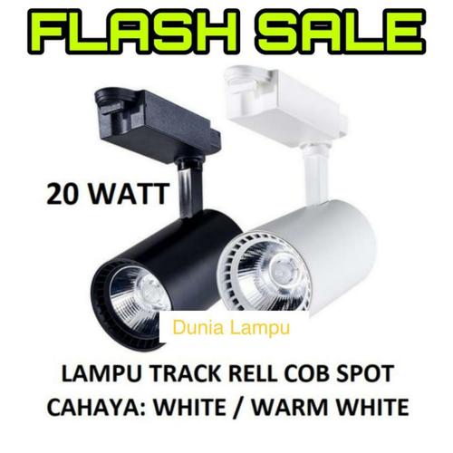 Jual Lampu spotlight rel 20 watt 20w lampu sorot rel track 20 watt ...