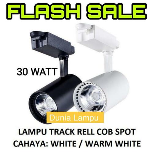 Jual lampu track rell COB 30 watt 30w lampu sorot spotlight 30w led ...