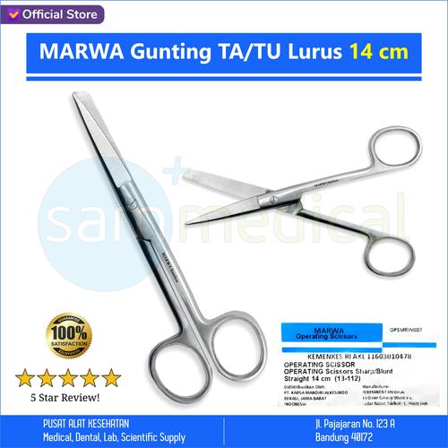 Jual MARWA Gunting TA/TU (Tajam Tumpul) Lurus 14cm - Kota Bandung - SAM ...