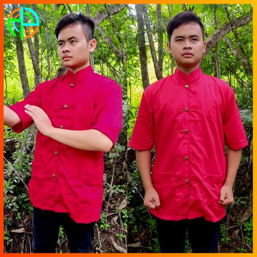 Jual Baju China Model Kemeja Kancing Tengah. Baju China Lengan Pendek ...