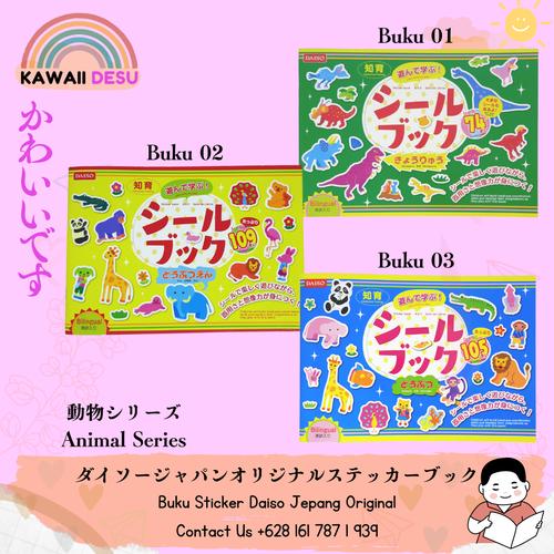 Jual Daiso Book Sticker For Kids Made From Japan Original - Animal, 02 ...