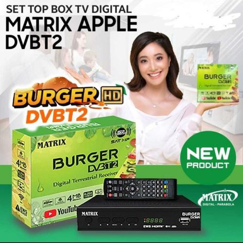 Jual SET TOP BOX/STB MATRIX BURGER HIJAU PENERIMA SIARAN TV DIGITAL DVB-T2 - Kota Bandung ...