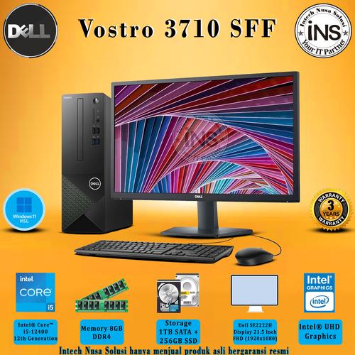 Jual PC DELL Vostro 3710 SFF i5-12400 8GB 256GB SSD + 1TB SATA W11HSL ...