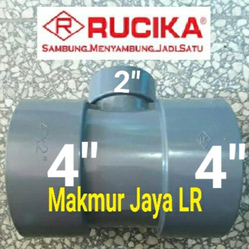Jual Reducer Tee T PVC 4" x 2" Verlop 4 x 2 inch Reducing Vlok Tee Sok ...