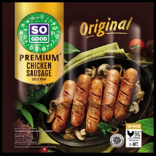 Jual SOSIS AYAM PREMIUM SO GOOD ORIGINAL CHICKEN SAUSAGE 300GR FROZEN ...