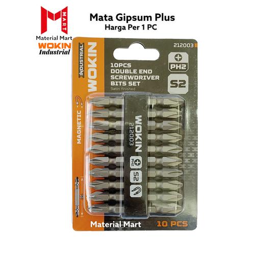 Jual Mata Obeng Gipsum Wokin PH2 | Screwdriver Bit Plus Magnet |Mata ...