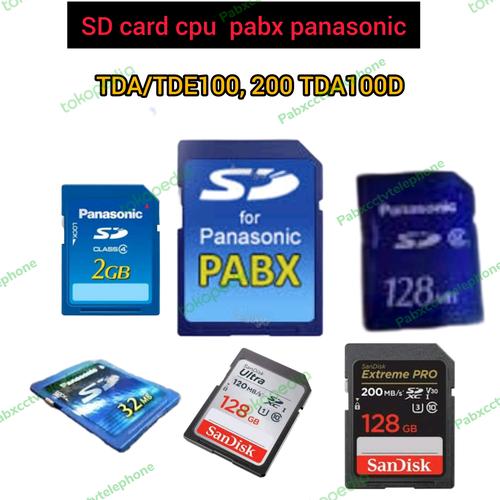 Jual SD card cpu untuk pabx panasonic type TDA100D TDA/TDE 100 200 600 ...