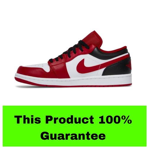 Jual Sepatu Nike Guarantee Air Jordan 1 Low Chicago Bulls - Merah, 41 ...