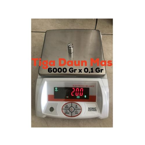 Jual Timbangan Emas Sonic 6000 x 0,1 Gram Timbangan Laboratorium 6000Gr ...
