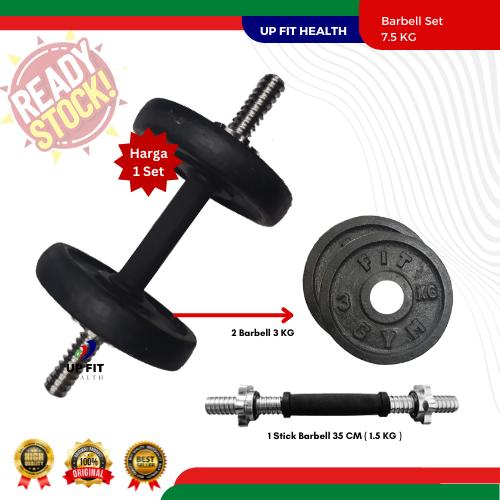 Jual Barbell Set 7.5 Kg Alat Angkat Beban Barbel/ Dumble Set - A - Kota ...