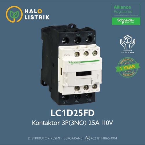 Jual LC1D25FD contactor 3P(3NO) 25A 110VDC Schneider Electric - Jakarta ...