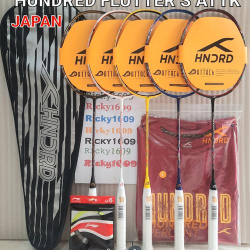 Jual RAKET BADMINTON HUNDRED FLUTTER S ATTACK - POWER ATTACK (32 LBS ...