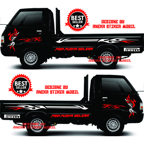 Jual stiker cutting stiker mobil pick up l300 stiker list mobil l300 ...