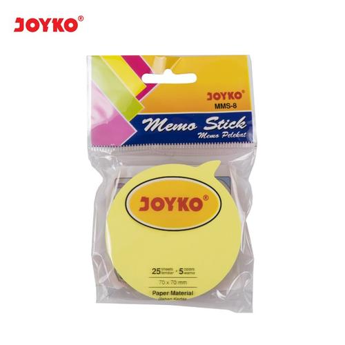 Jual Sticky Note Memo Stick Memo Tempel Kertas Warna Pastel JOYKO MMS-8 ...