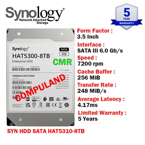 Jual Synology SATA HDD 8TB - HAT5310-8T, 7200rpm - Jakarta Pusat - PT ...
