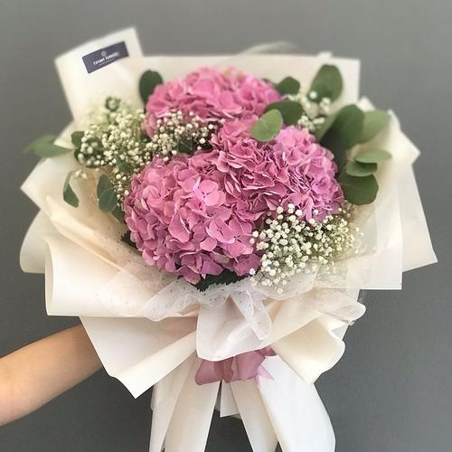 Jual Mini Hydrangea Lilac Special Color on PH kawaii bouquet bucket ...