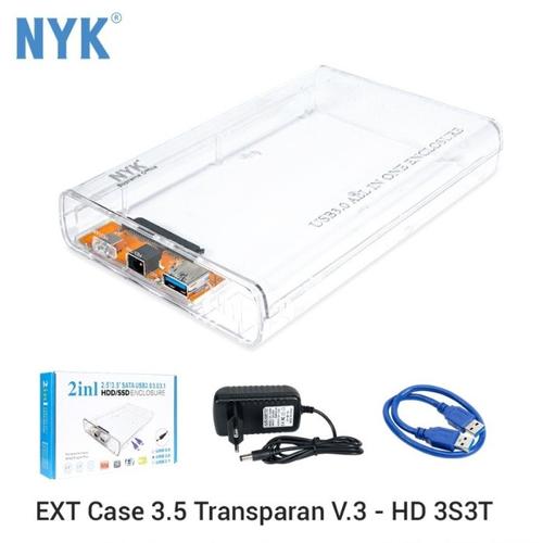 Jual Casing Hardisk External 3.5" SATA Transparan USB 3.0 , Casing HDD ...