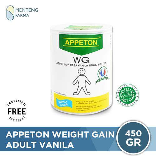 Jual Appeton Weight Gain Adult Vanilla 450 gr - Susu Penambah Berat ...