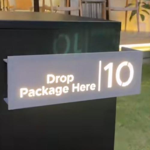 Jual sign nyala nama ruang kantor paket tanda tulisan alamat nomor ...