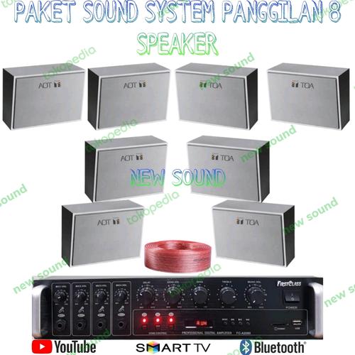 Jual PAKET SOUND SYSTEM TOA 8 SPEAKER PAKET SOUND AUDIO CAFE RESTO ...