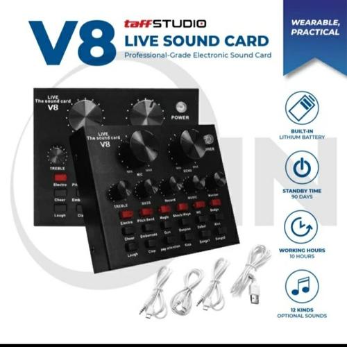 Jual sound card v8 bluetooth live streaming mixer broadcast - Kota ...