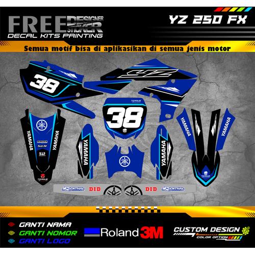 Jual Decal Stiker Motor Yamaha YZ 250 FX Custom Design - GLOSSY STD ...