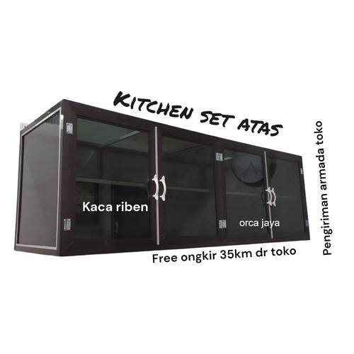 Jual kitchen set atas 3 pintu minimalis/lemari gantung dapur/rak dapur ...