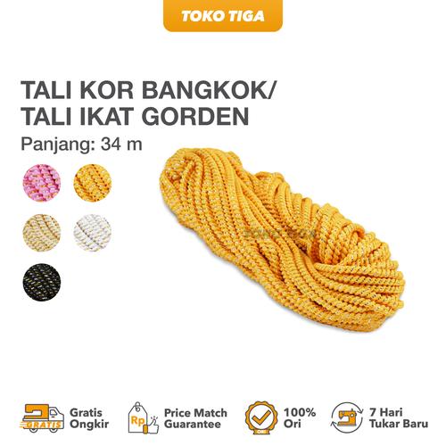 Jual Tali Kor Bangkok / Tali Ikat Gorden / Tali Craft Roll 34 Meter ...