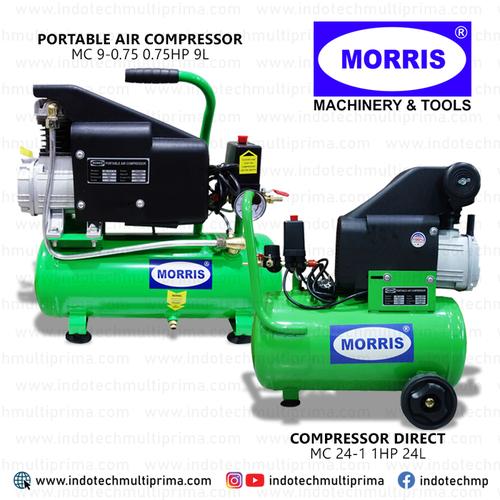 Jual Morris Air Portable Compressor Direct Kompresor Angin 9 Liter/24 ...