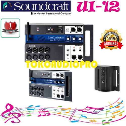 Jual Soundcraft Ui12 UI-12 UI 12 Digital Mixer with Wi-Fi Router ...