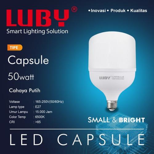 Jual Bohlam Lampu LED LUBY Capsule 5 10 14 18 28 38 45 50 Watt Kapsul Putih - CAPSULE-38WATT ...