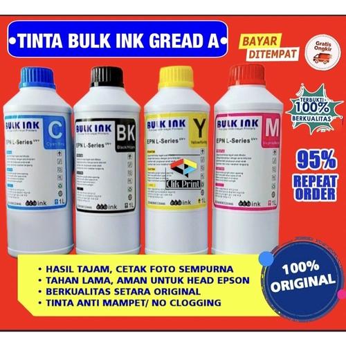 Jual Tinta Bulk Ink 1 Liter Untuk Printer Epson L Series - Biru ...