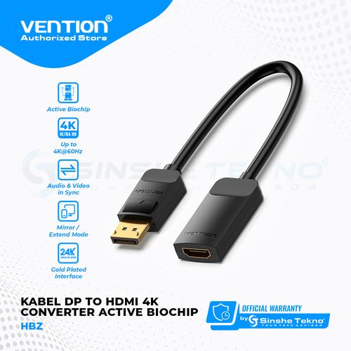 Jual Vention Kabel DP Male to HDMI Female Converter 4K 1080P - (DT) HBZ ...