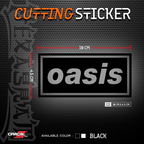 Jual Cutting Sticker Oasis | Stiker Oasis | Stiker Band | Oasis - Hitam ...
