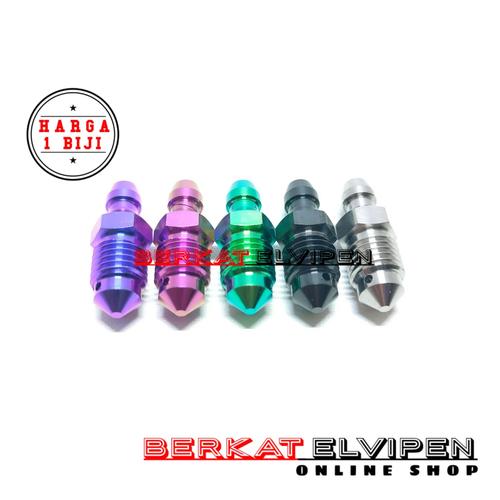 Jual Baut Nepel Titanium Kaliper Setelan Angin M10 Drat Kasar Gr5 ...