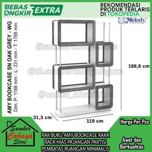 Jual RAK BUKU AMY BOOKCASE RAKK RACK HIAS PAJANGAN PARTISI PEMBATAS ...