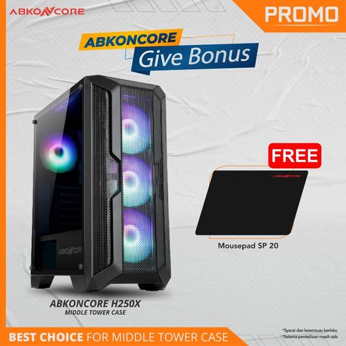 Jual CASING GAMING ABKONCORE H250X RREMIUM MIDDLE TOWER CASE - Jakarta ...