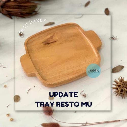 Jual Darby Wooden Tray Tatakan Kayu Piring Kayu Snack Kopi Teh - DARBY ...