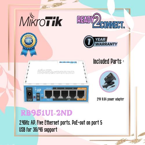 Promo Mikrotik RB951Ui-2ND (hAP) Router Wireless - Jakarta Pusat ...