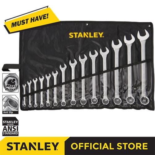 Promo Stanley Combination Wrench Set / Kunci Ring Pas Set 14 Pcs ...