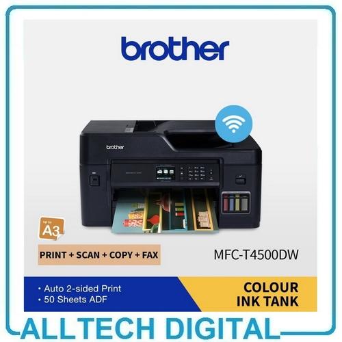 Jual Brother MFC-T4500DW Printer A3 Ink Duplex Wireless Print Scan Copy Fax - Kota Yogyakarta ...