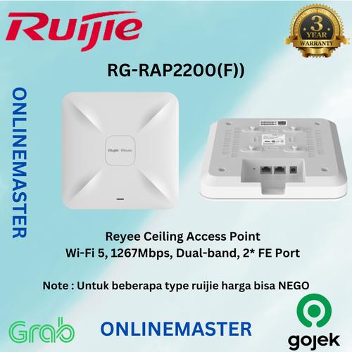 Jual Ruijie RG-RAP2200(F) AC1300 Dual Band Ceiling Mount Access Poin ...