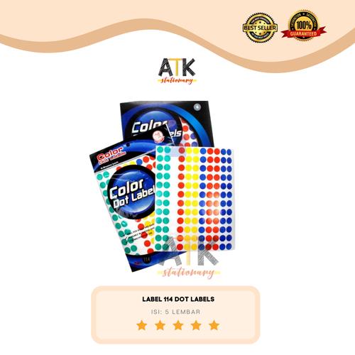 Jual Label Color Dot 114 Tom & Jerry Warna Warni Sticker Label Bulat ...