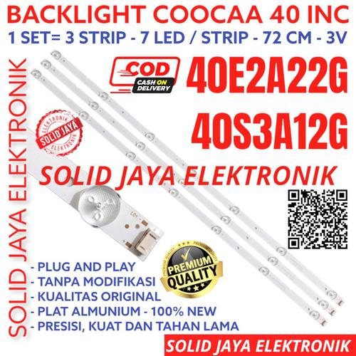 Jual BACKLIGHT TV LED COOCAA 40 INC 40S3A12G 40S3A12 LAMPU BL 50S KOKA 7K - Kota Tangerang ...