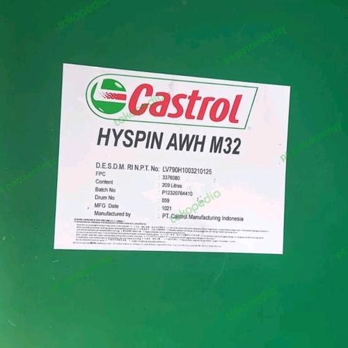 Jual Oli Hidrolik CASTROL HYSPIN AWH M 32 - Jakarta Timur ...